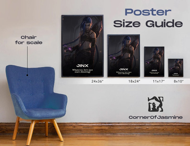 Arcane Wall Art Jinx Poster Vi Room Decor Gift Arcane - Etsy