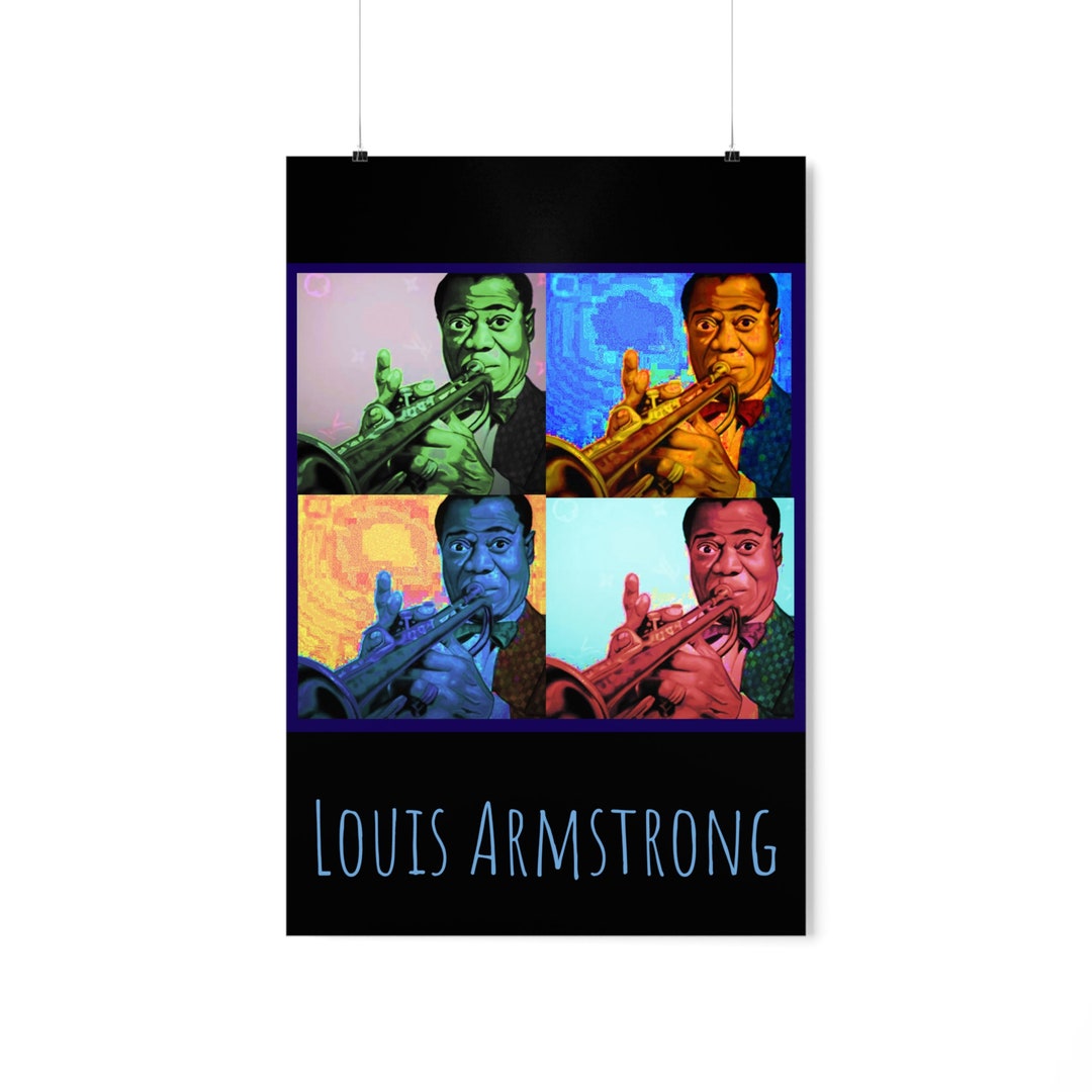 Louis Armstrong Poster Jazz Lover Poster Music Lover Poster - Etsy