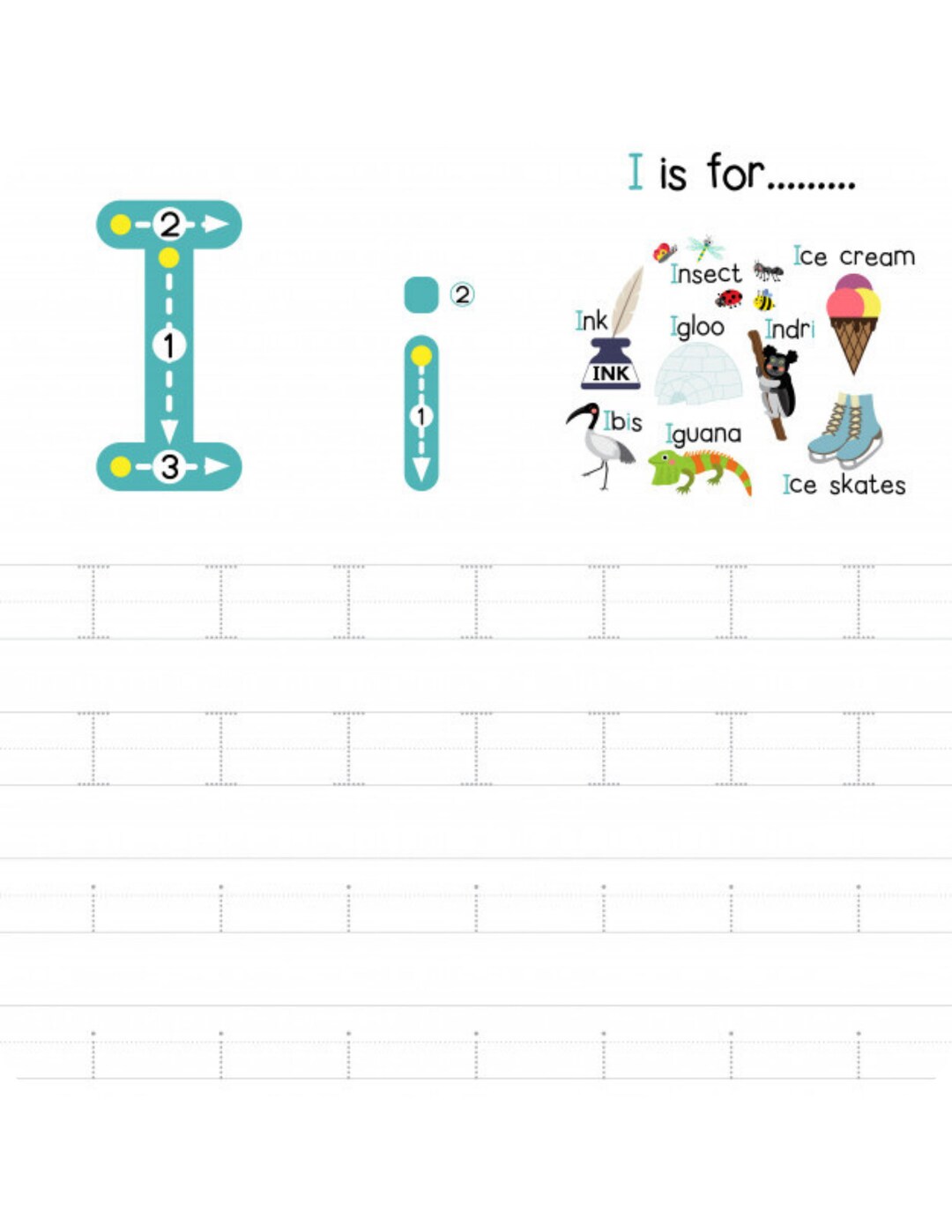 Kids Letters and Numbers Tracing - Etsy