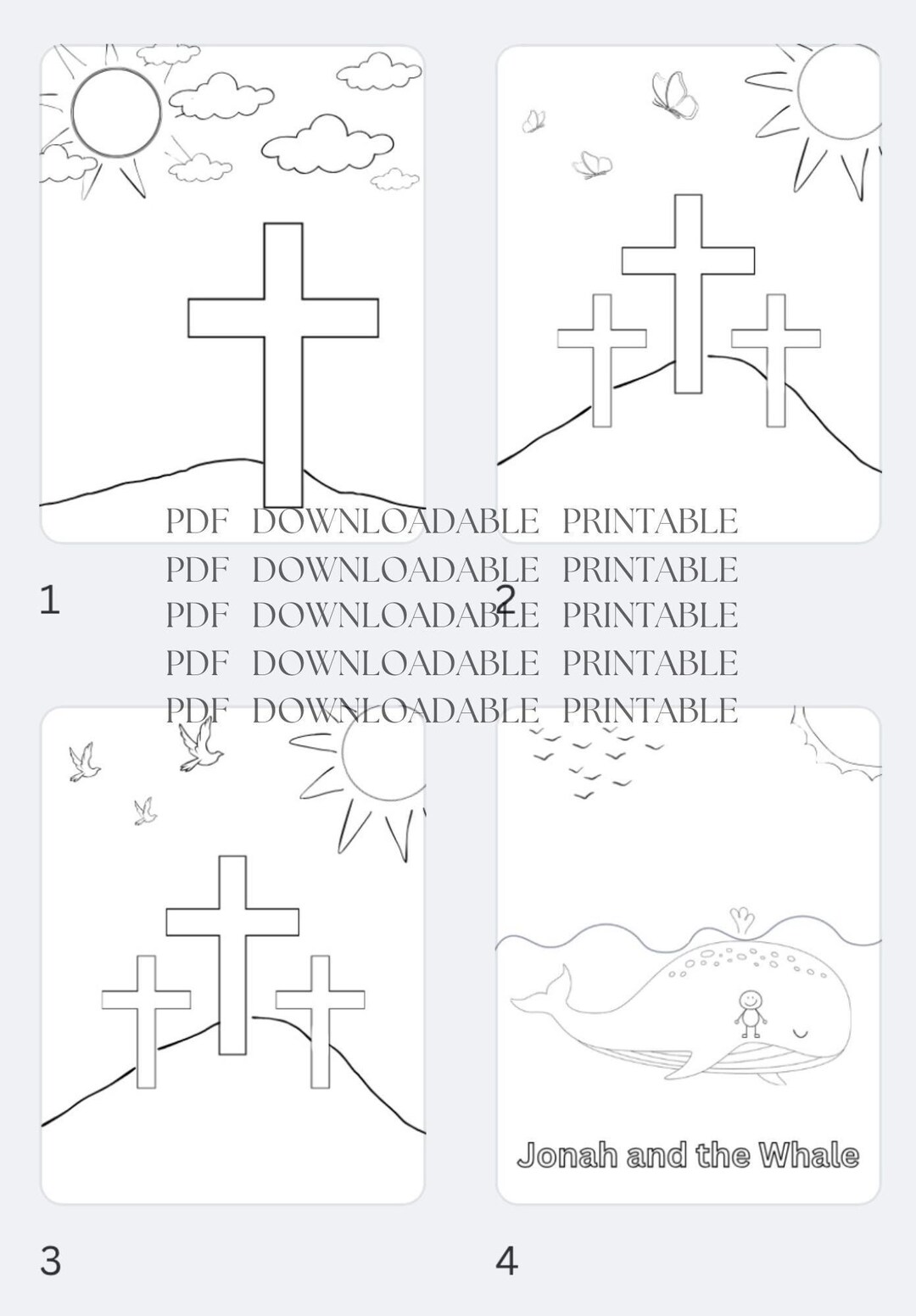 Christian Children’s Coloring Page BUNDLE - Etsy