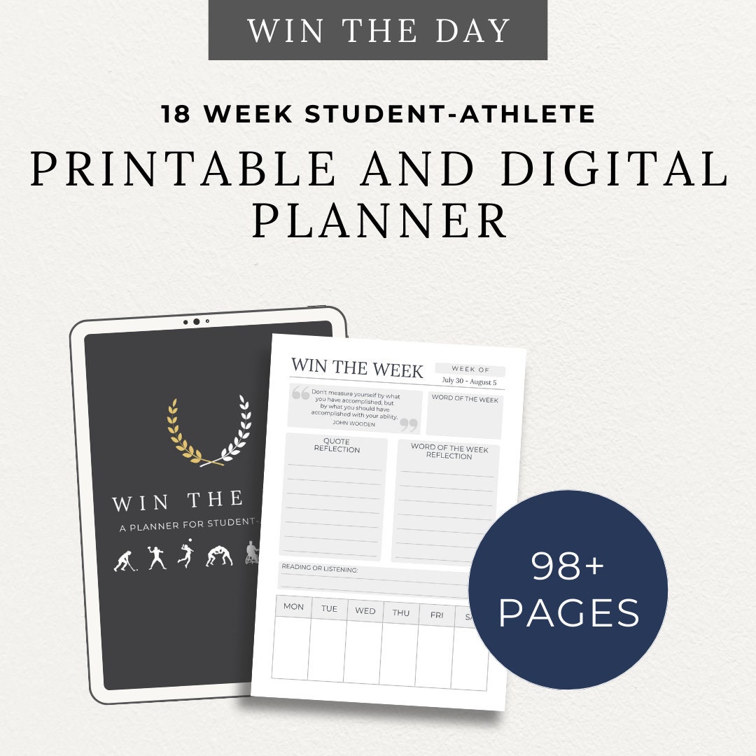 Win the Day: 18-week Planner for Student-athletes - Winning Habits ...