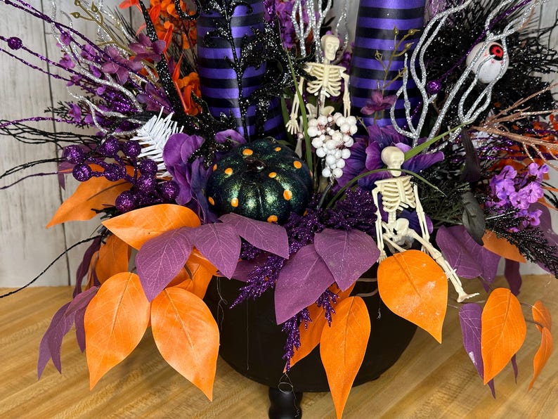 Witch Leg/witch Pot Cauldron Centerpiece - Etsy