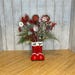 Santa Boots Floral Arrangement, Christmas Arrangement, Christmas Decor ...