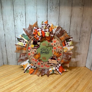 So Thankful Door Round - Etsy