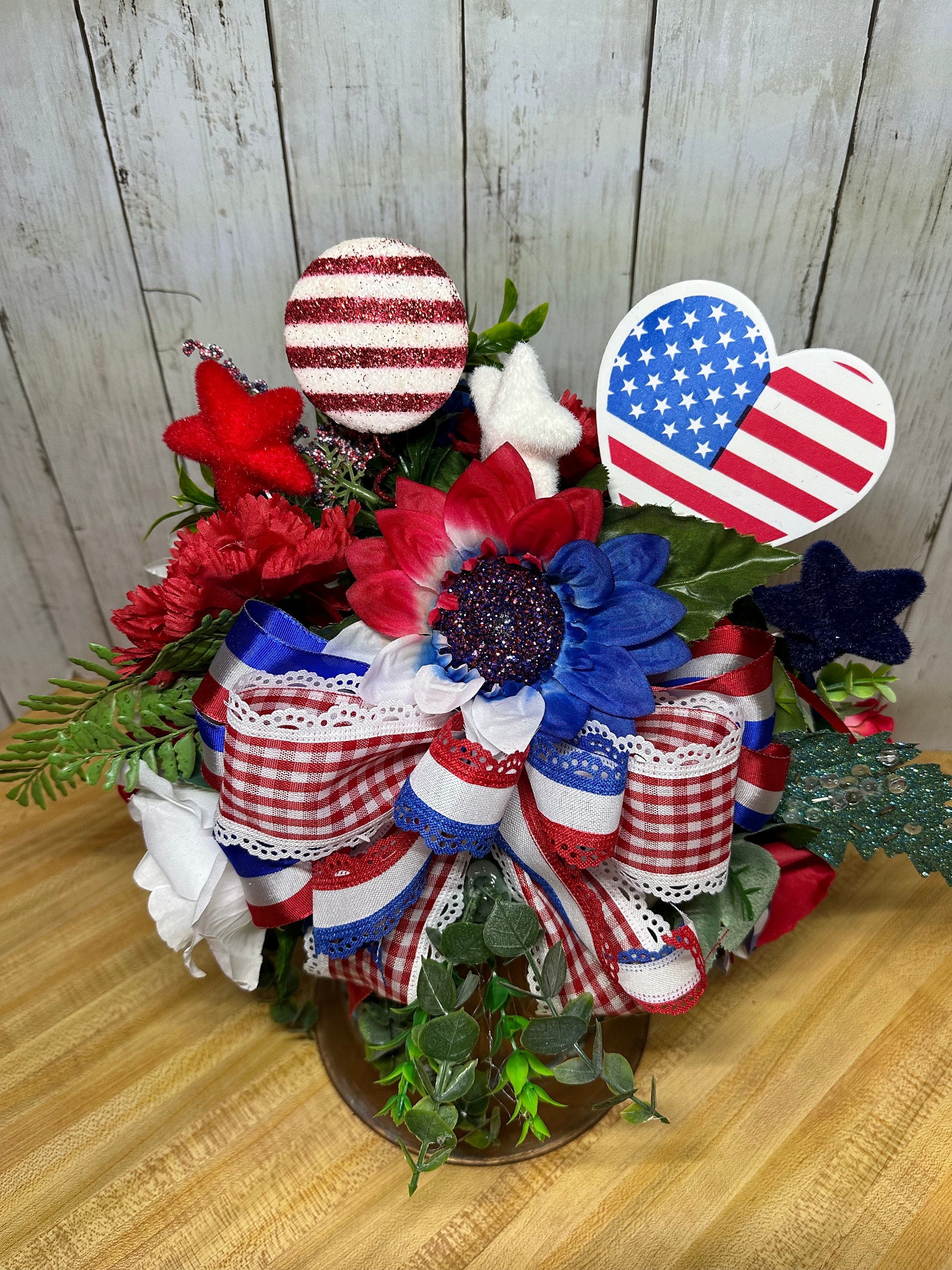 Patriotic Bell Arrangement Centerpiece - Etsy