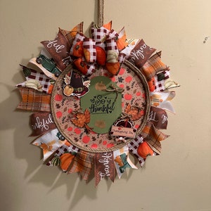 So Thankful Door Round - Etsy