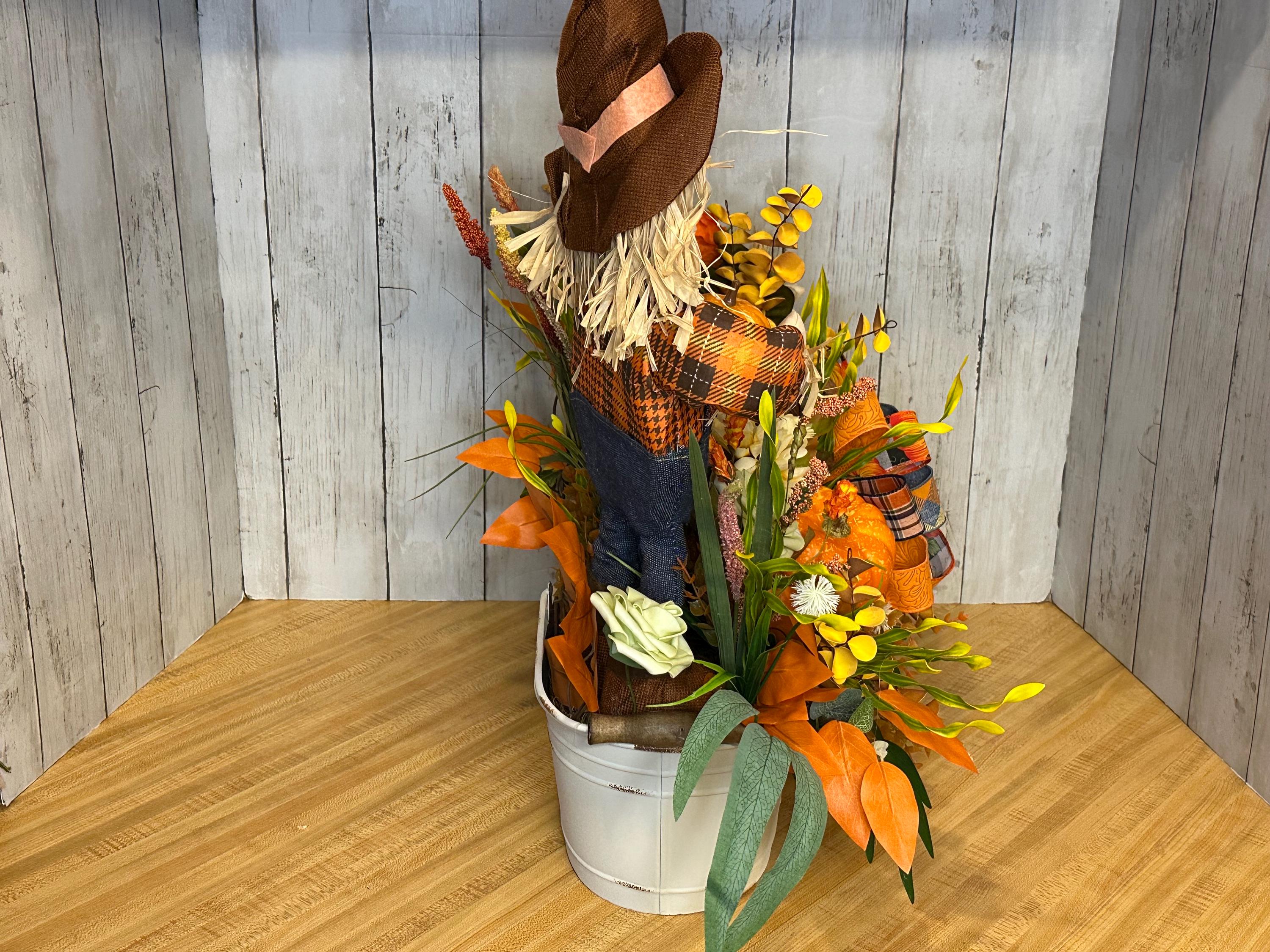 Extra Large Scarecrow Floral Arrangement/centerpiece - Etsy