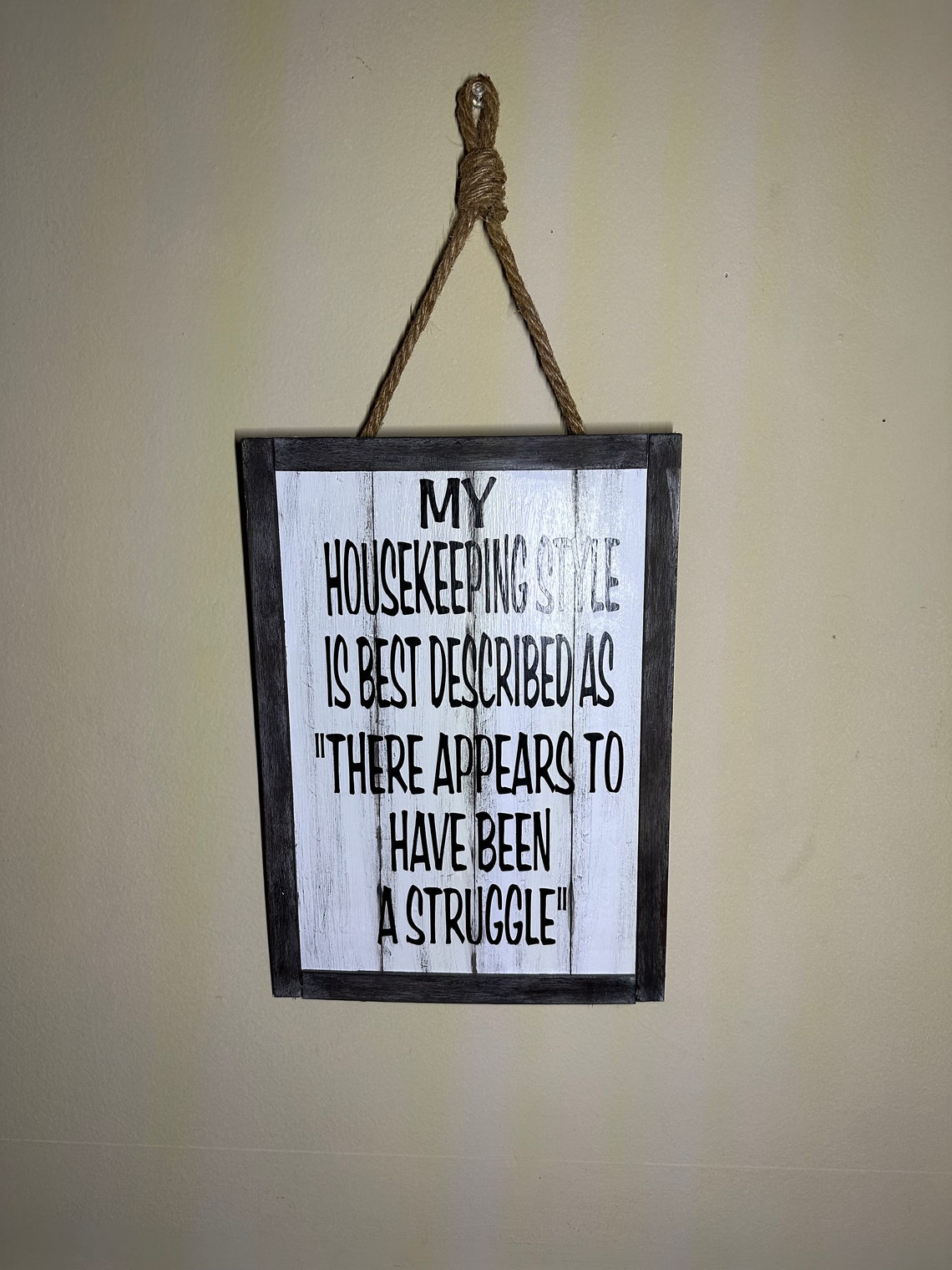Funny Housekeeping Sign - Etsy