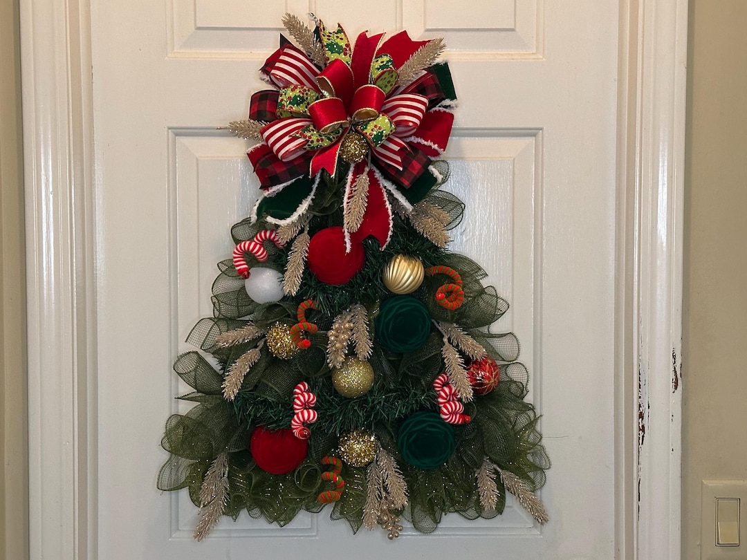 Christmas Tree Wreath - Etsy