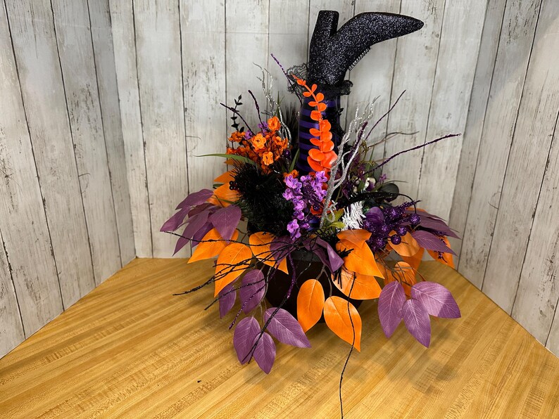 Witch Leg/witch Pot Cauldron Centerpiece - Etsy
