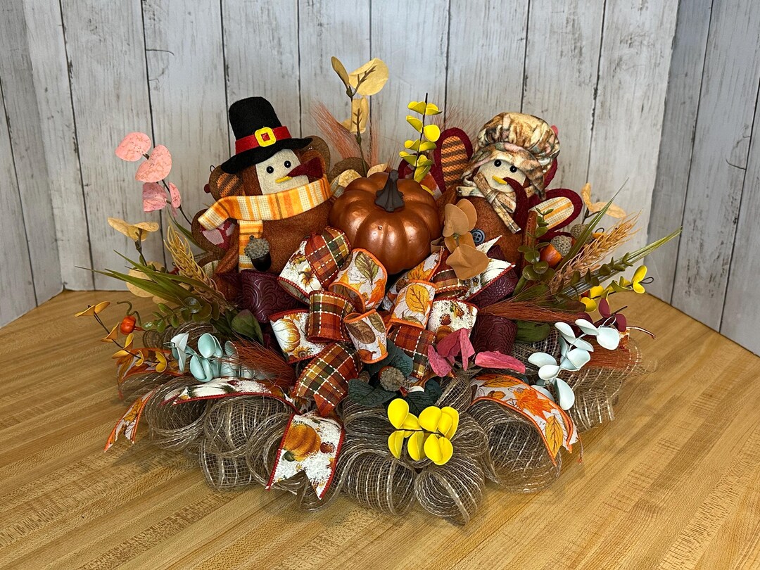 Fall Turkey Centerpiece - Etsy