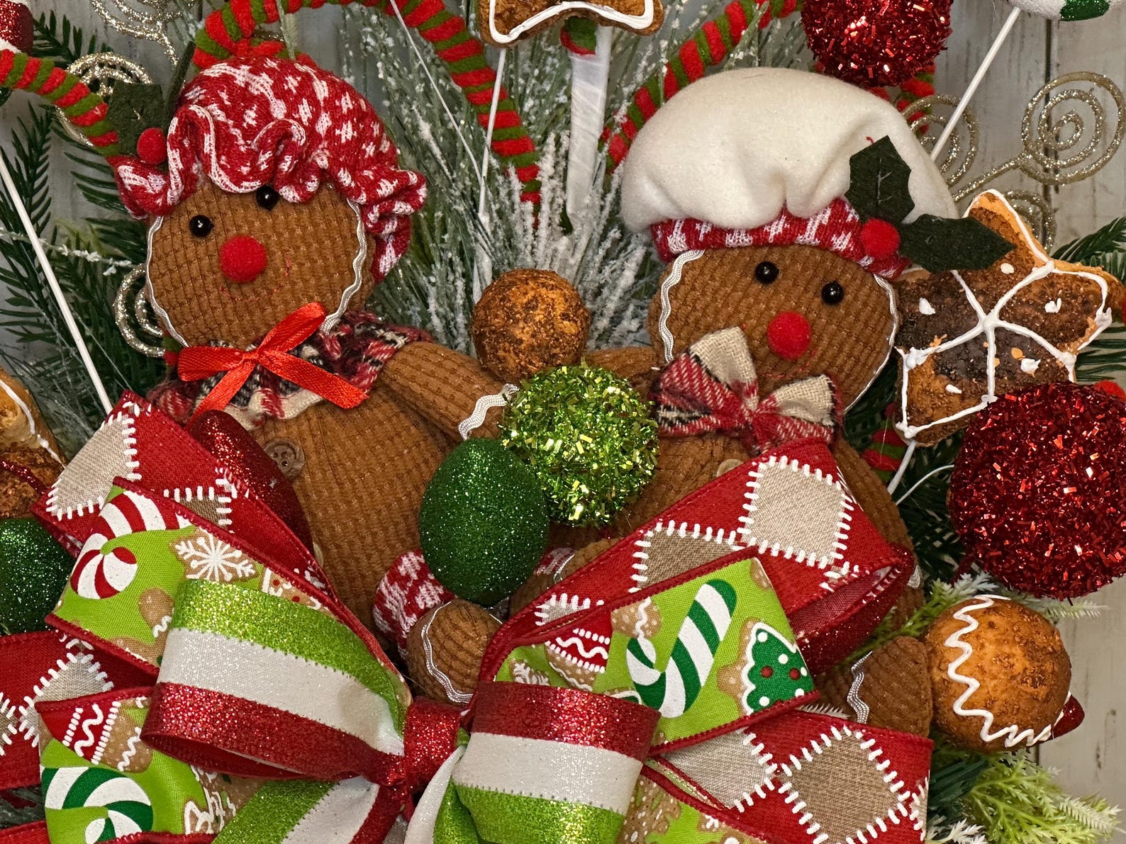 Gingerbread Centerpiece/floral Arrangement - Etsy