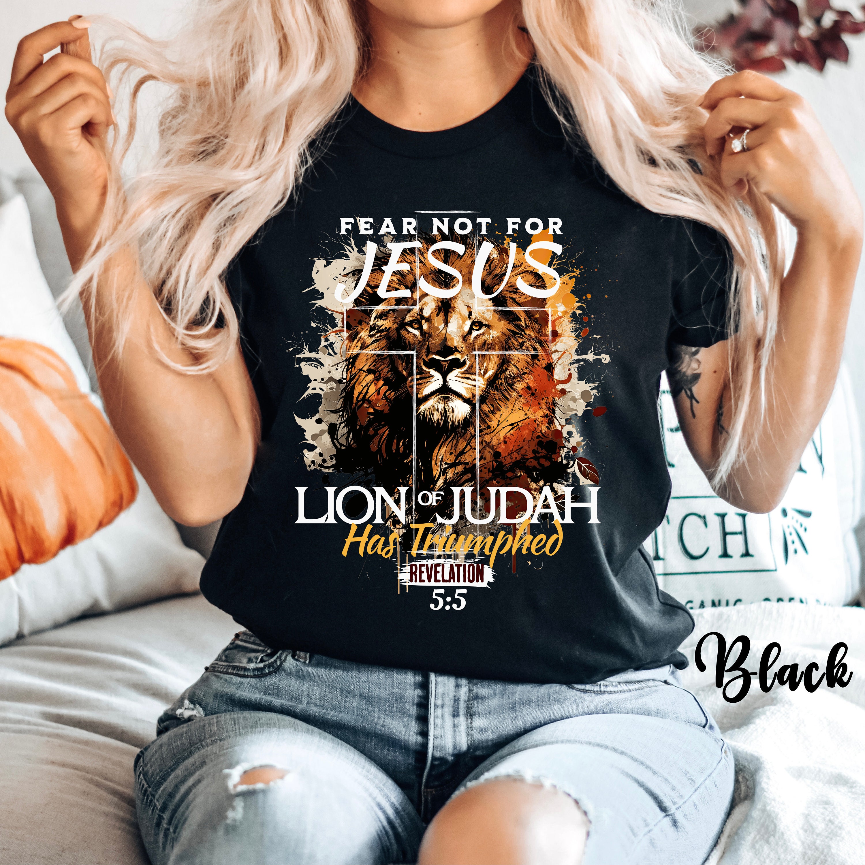 Lion of Judah Christianity Clothes Christian Crewneck Christian Tshirt ...