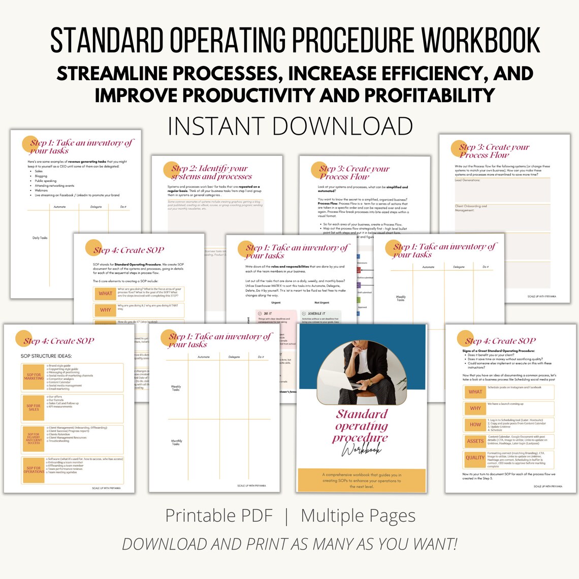 Standard Operating Procedure Template | SOP Template | Business SOP ...