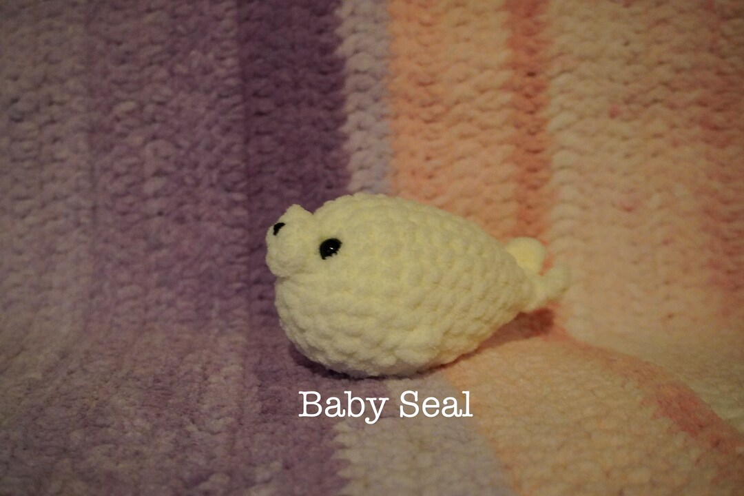 Cute Chubby Seal Crochet Amigurumi Plushy - Etsy