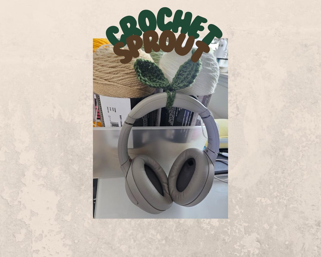 Crochet Sprouts, Cute Crochet Sprout Accessories, Headphone Sprouts ...