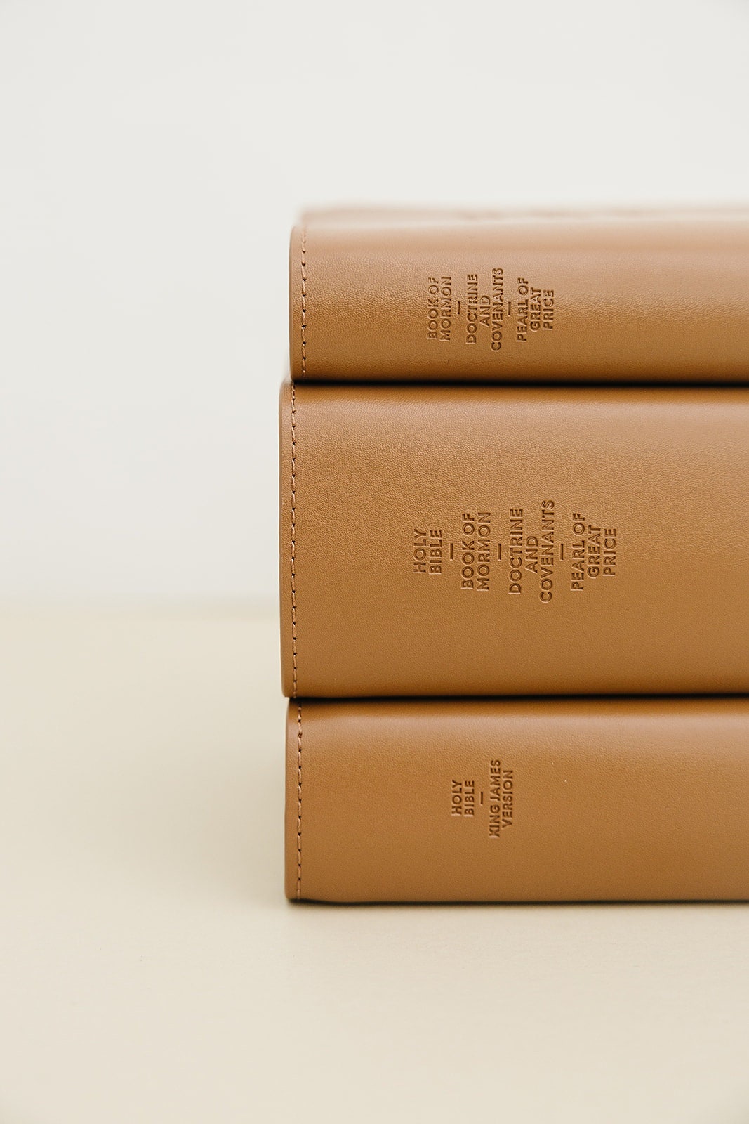 Brown Regular Size LDS Quad Leather Scripture Cover, LDS Scripture ...