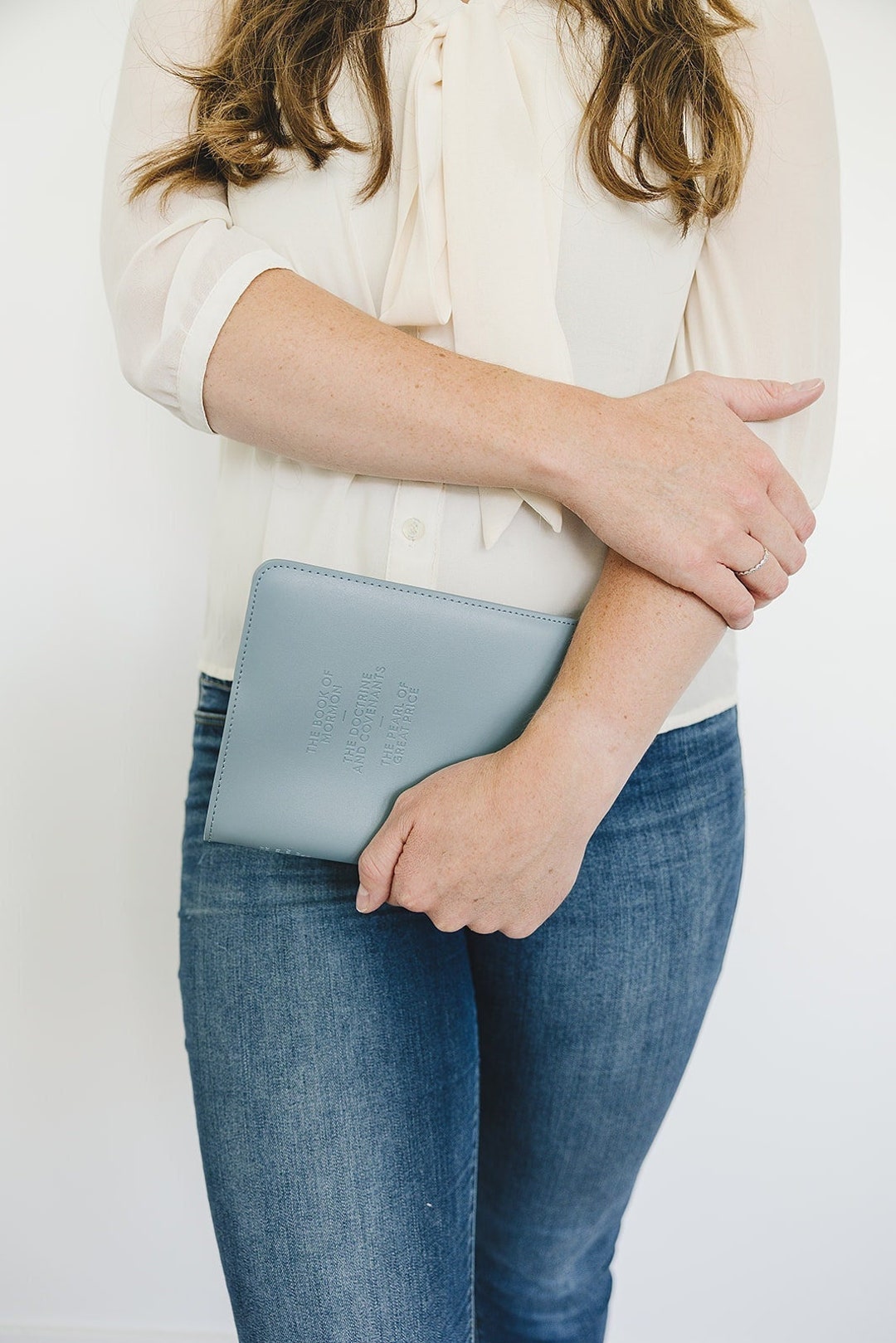 Blue Regular Size LDS Triple Combination Leather Scripture Cover, LDS ...