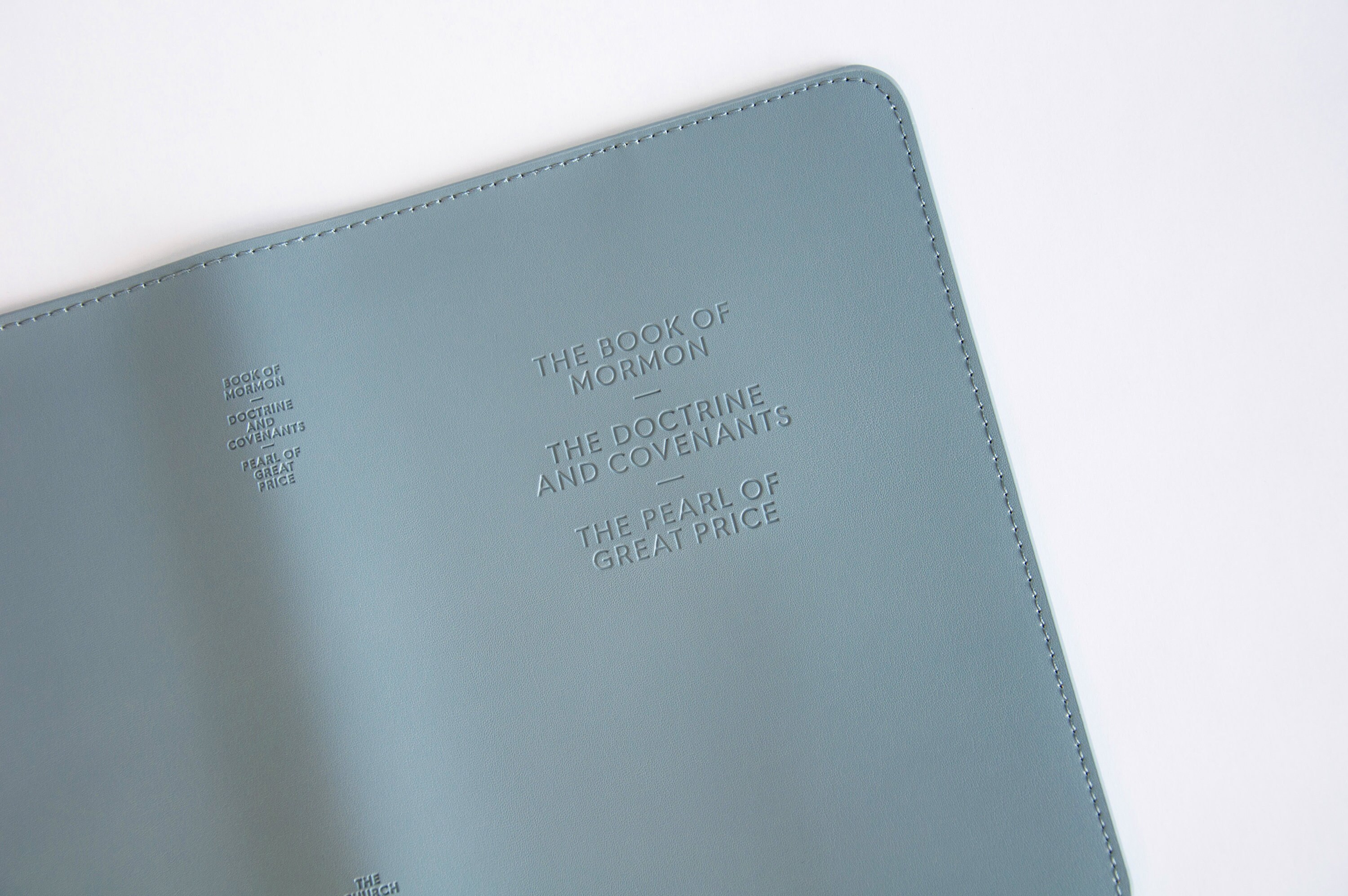 Blue Regular Size LDS Triple Combination Leather Scripture Cover, LDS ...