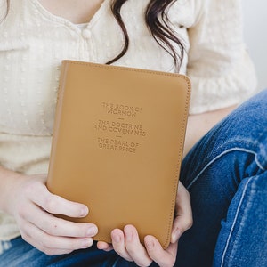 Brown Regular Size LDS Triple Combination Leather Scripture Cover, LDS ...