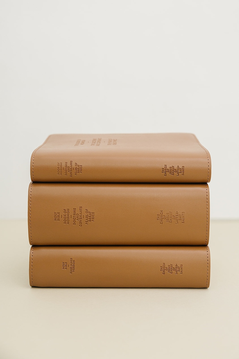 Brown Regular Size LDS Triple Combination Leather Scripture Cover, LDS ...
