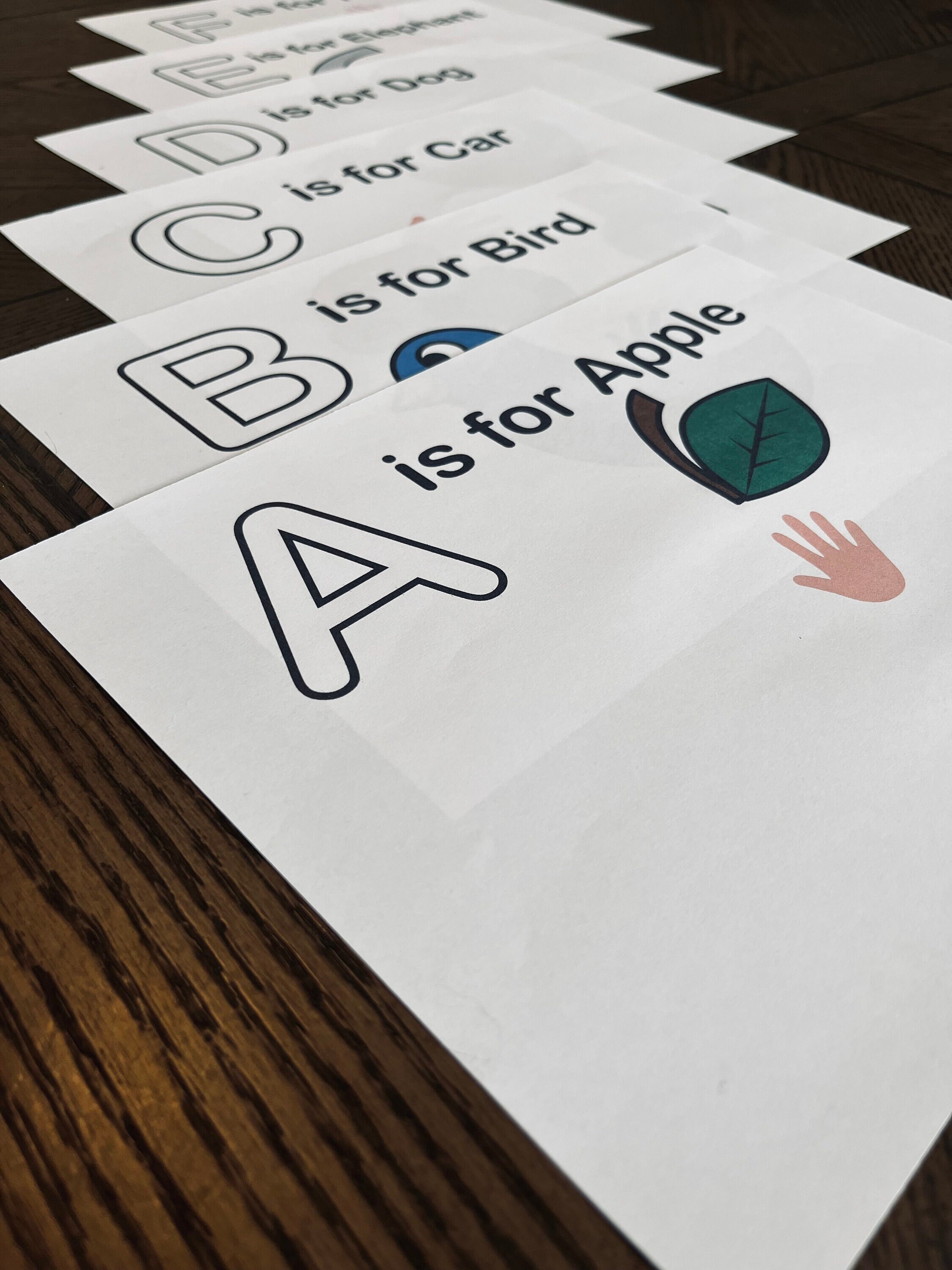 Handprint Abc's - Digital Files - Etsy