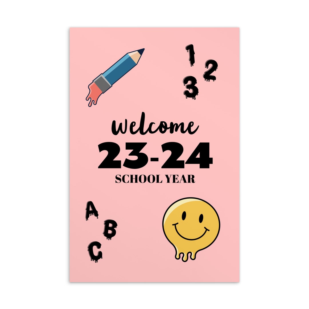 Welcome Back Post Card - Etsy