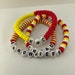 Kansas City Chiefs Bracelet Stack KC Chiefs Bracelets Chiefs Friendship Bracelets Arrowhead ...