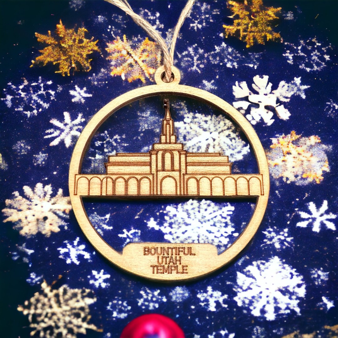 Bountiful Utah Temple Ornament - LDS Gift - Mormon Gift - Missionary ...