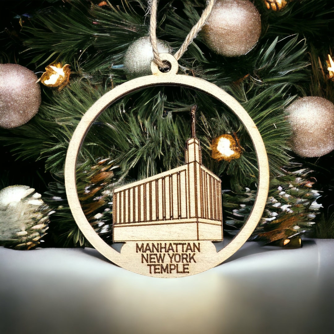 Manhattan New York Temple Ornament - LDS Gift - Mormon Gift ...