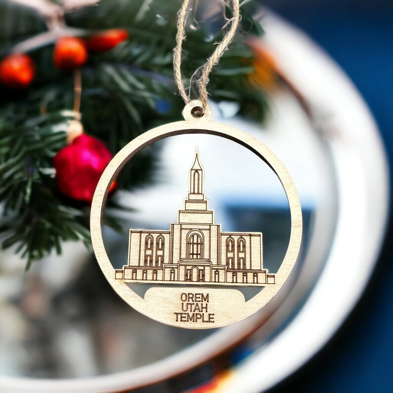 Orem Utah Temple Ornament - LDS Gift - Mormon Gift - Missionary Gift ...