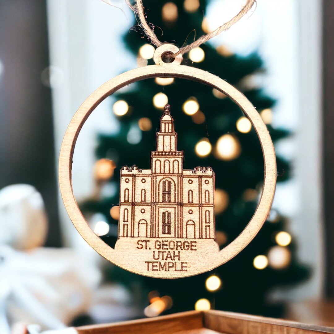 St. George Utah Temple Ornament - LDS Gift - Mormon Gift - Missionary ...