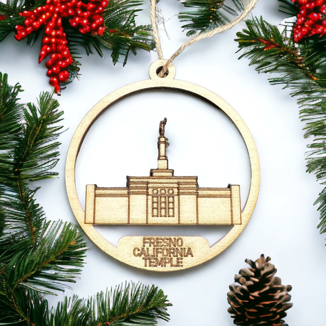 Fresno California Temple Ornament - Mormon Gift - Missionary ...