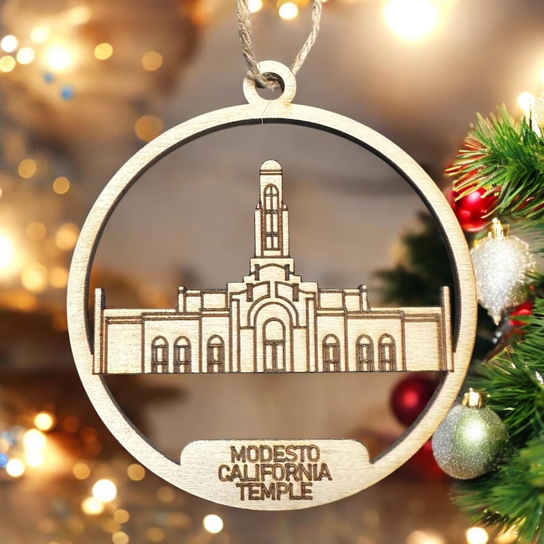 Modesto California Temple Ornament - Mormon Gift - Missionary ...