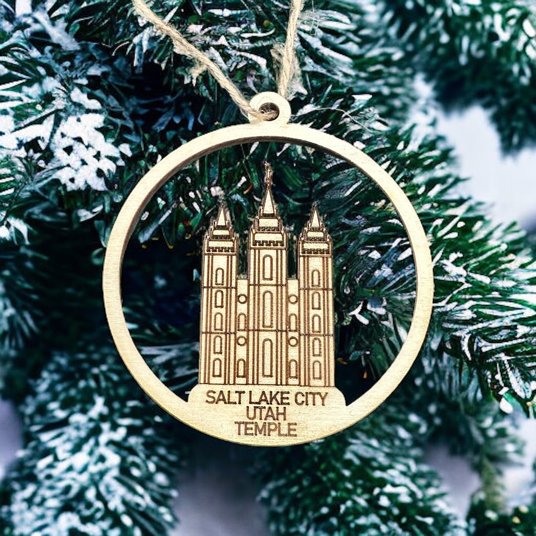 Salt Lake City Utah Temple Ornament - LDS Gift - Mormon Gift ...