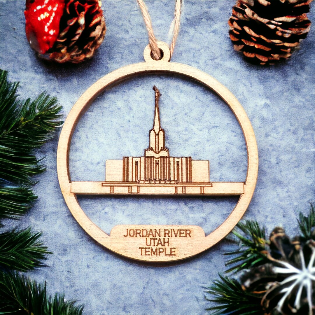 Jordan River Utah Temple Ornament - LDS Gift - Mormon Gift - Missionary ...