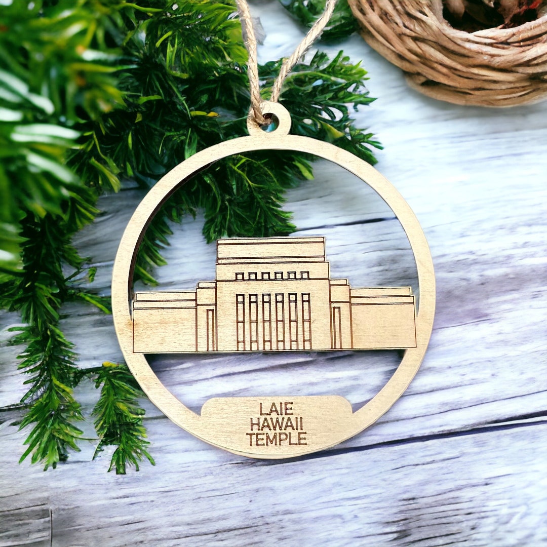 Laie Hawaii Temple Ornament - LDS Gift - Mormon Gift - Missionary Gift ...