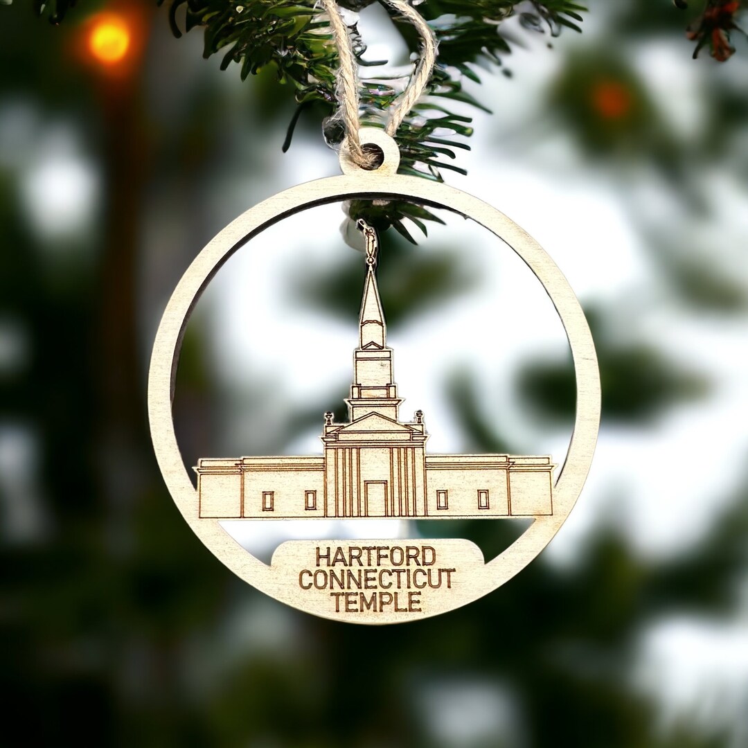 Hartford Connecticut Temple Ornament - LDS Gift - Mormon Gift ...