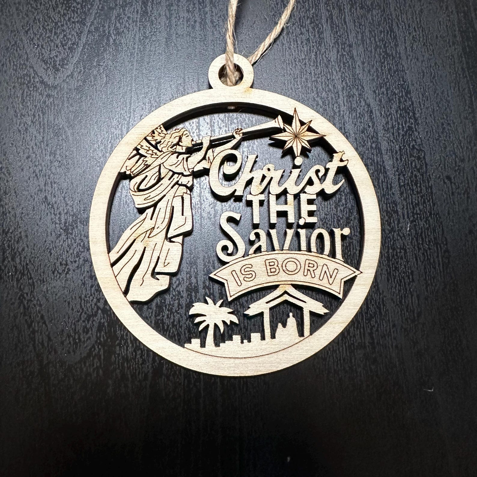 Christ the Savior is Born Ornament - Faith and Hope Christmas Ornament ...