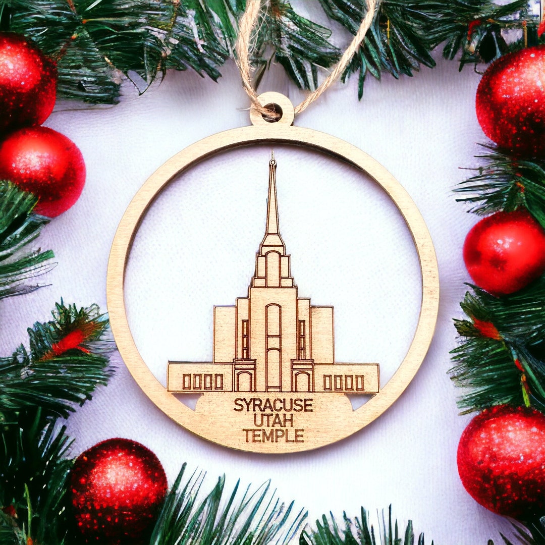 Syracuse Utah Temple Ornament - LDS Gift - Mormon Gift - Missionary ...