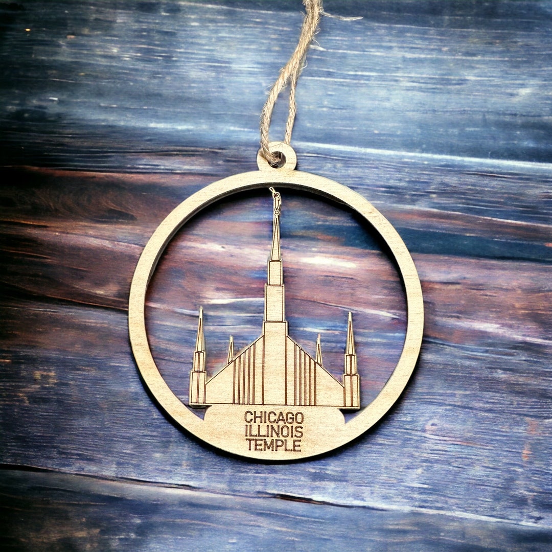 Chicago Illinois Temple Ornament - LDS Gift - Mormon Gift - Missionary ...