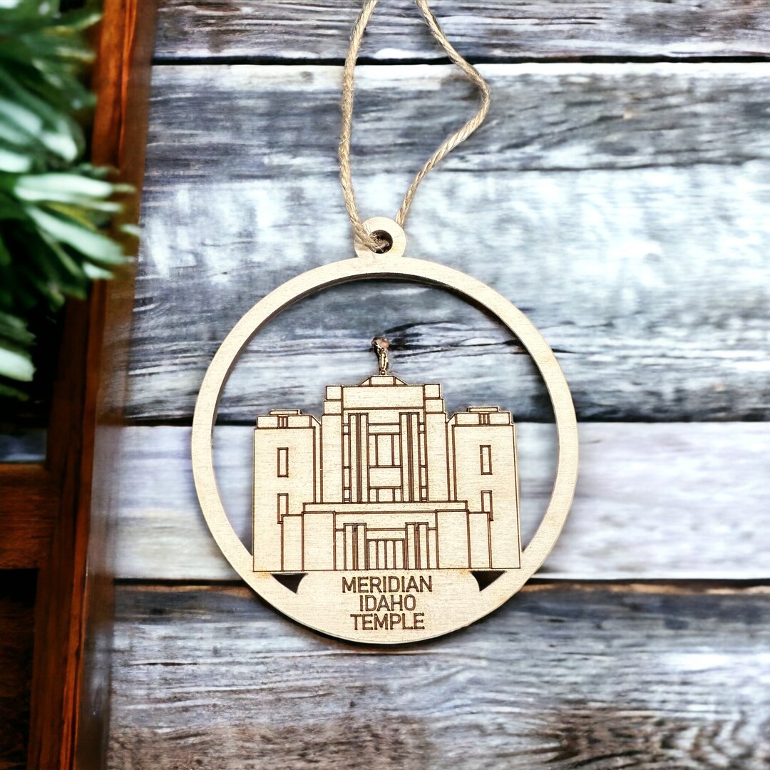 Meridian Idaho Temple Ornament - LDS Gift - Mormon Gift - Missionary ...
