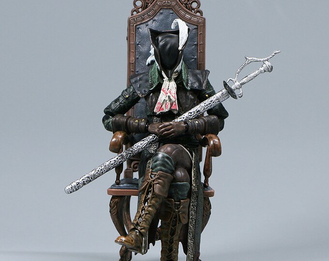 Full Lady Maria Costume, Tricorn Hat, Leather Gloves, Scarf, Bloodborne ...