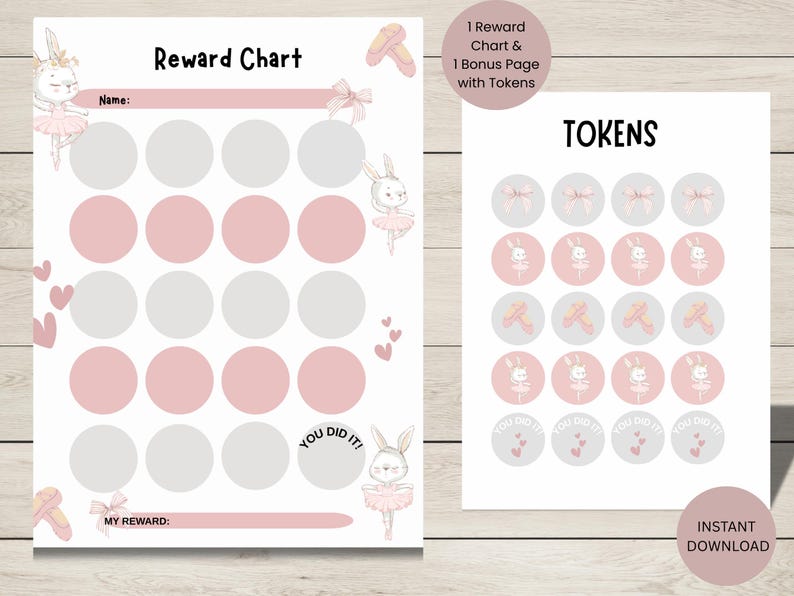 Ballet Theme Reward and Behavior Chart (digital Download) - Etsy