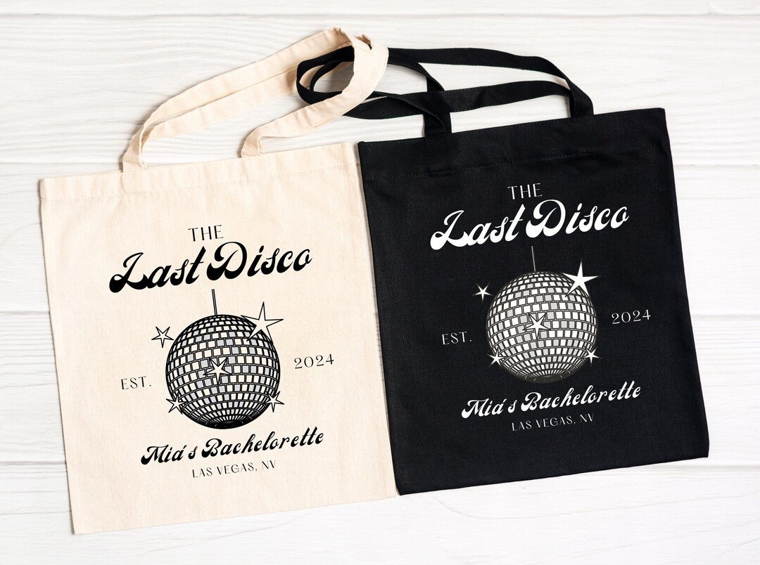 Custom the Last Disco Bachelorette Theme Tote Bags, Personalized ...