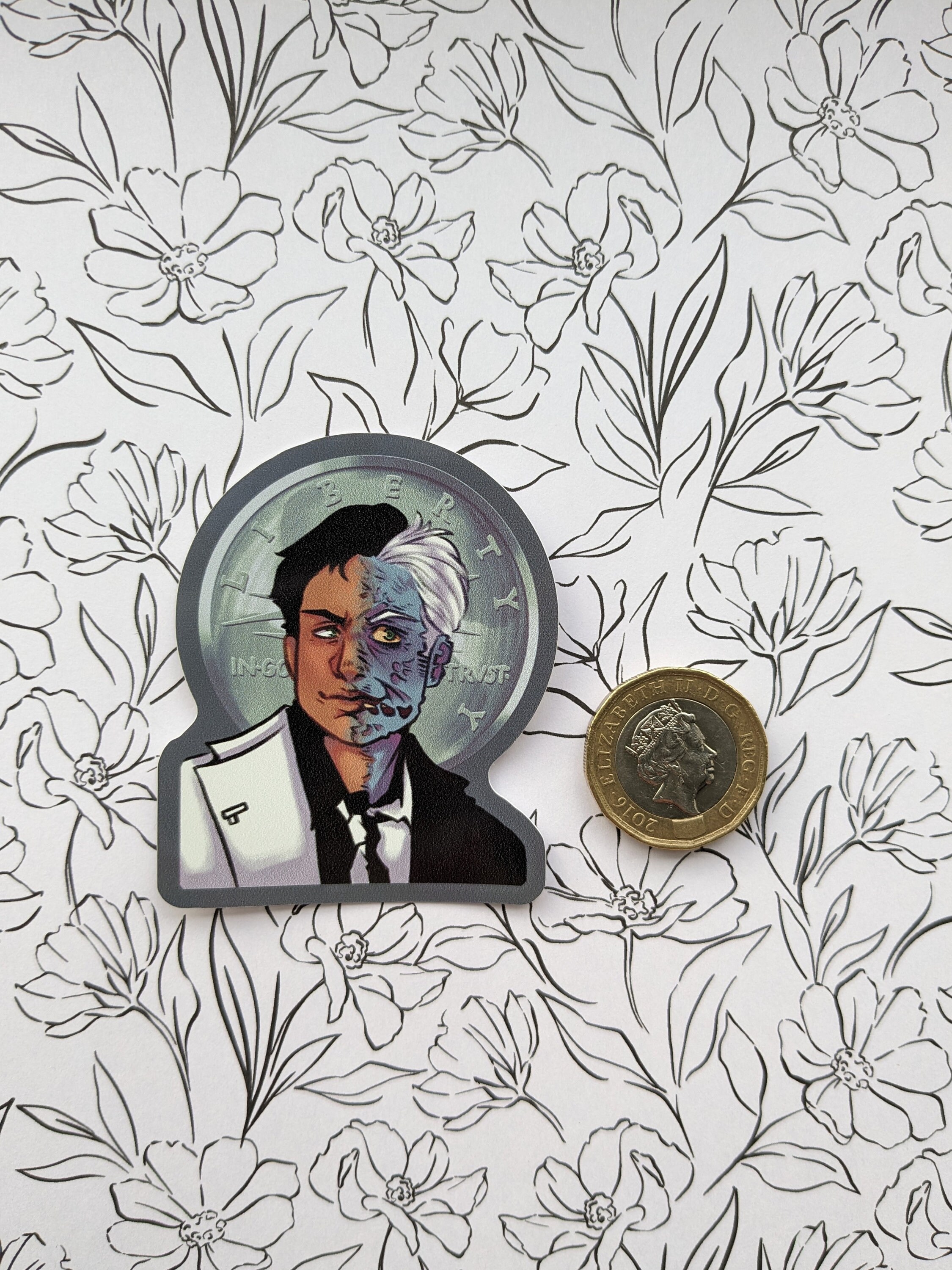 Two-face 2.5 Sticker - Etsy