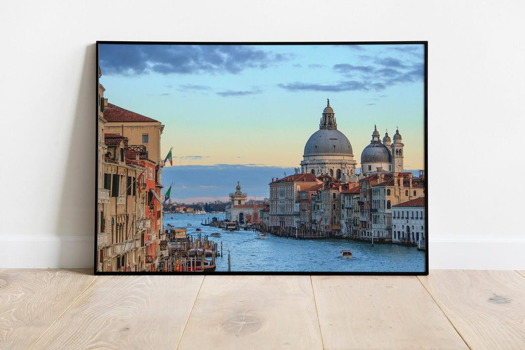 Venice Italy Canal Poster, Historic Cityscape Wall Art, Italian ...