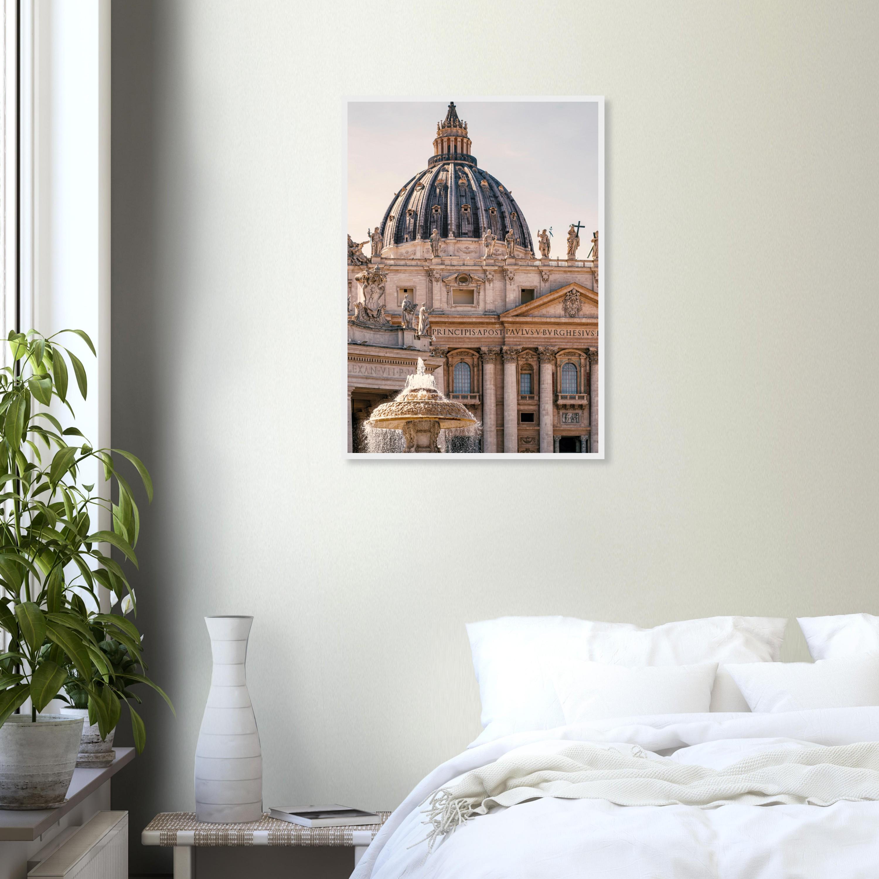 St. Peter’s Basilica Matte Paper Poster, Vatican City Print, Rome Wall ...
