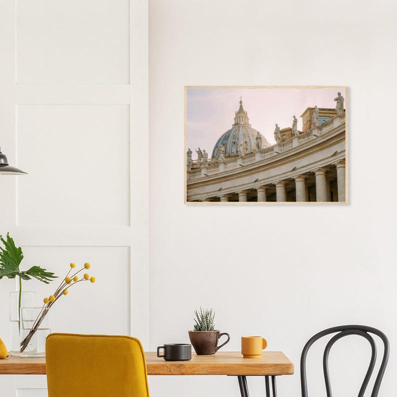 St. Peter’s Basilica Poster, Vatican City Travel Print, Rome Italy Wall ...