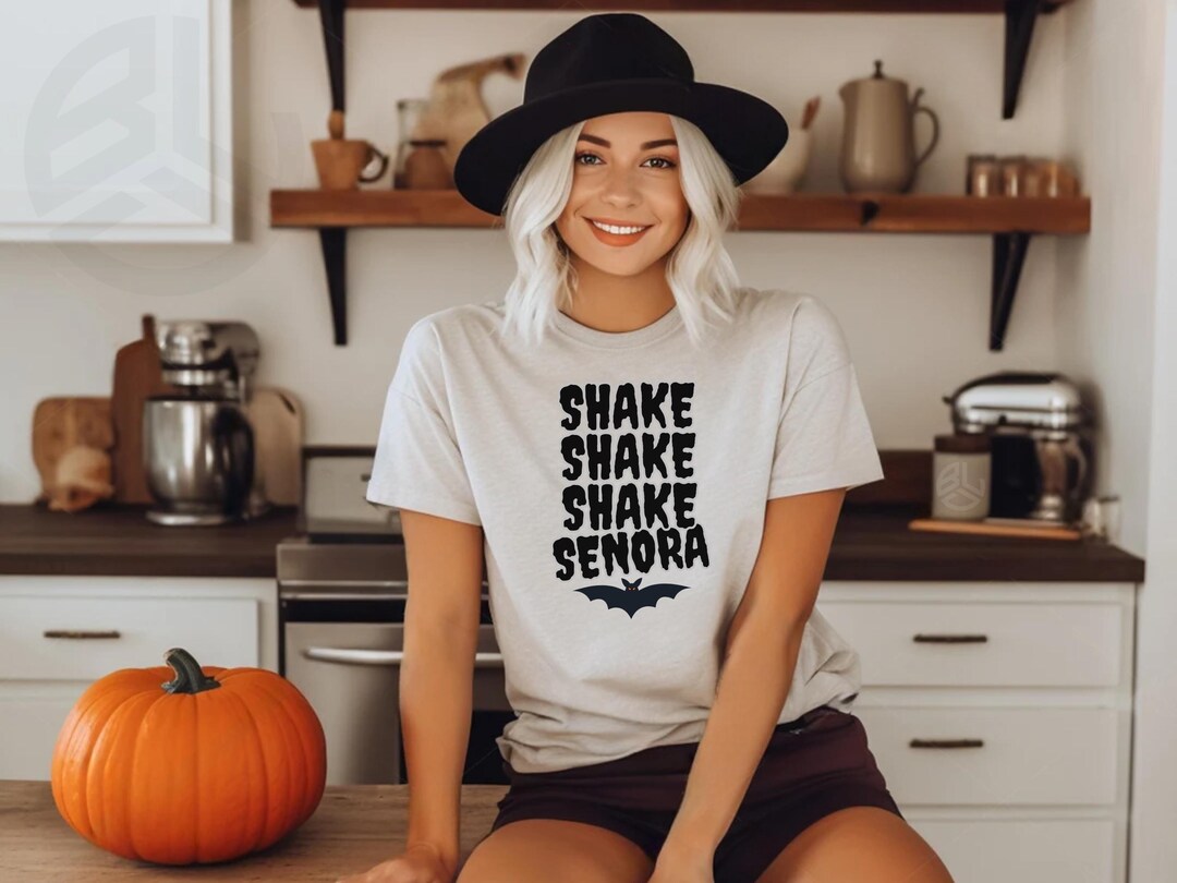 Shake Shake Shake Senora Shirt, Funny Halloween Shirt, Retro Halloween ...